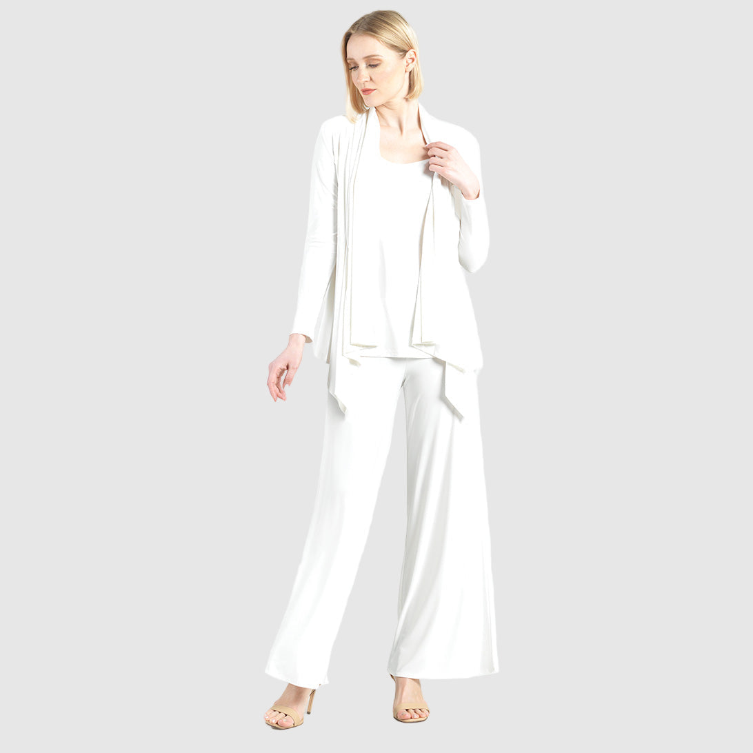 Drape Tunic Cardigan - Ivory – Clara Sunwoo