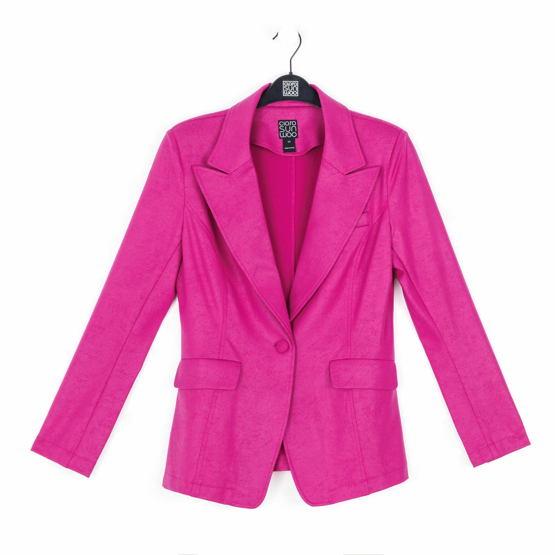Liquid Leather™ Signature Pocket Blazer - Magenta - Final Sale! – Clara ...