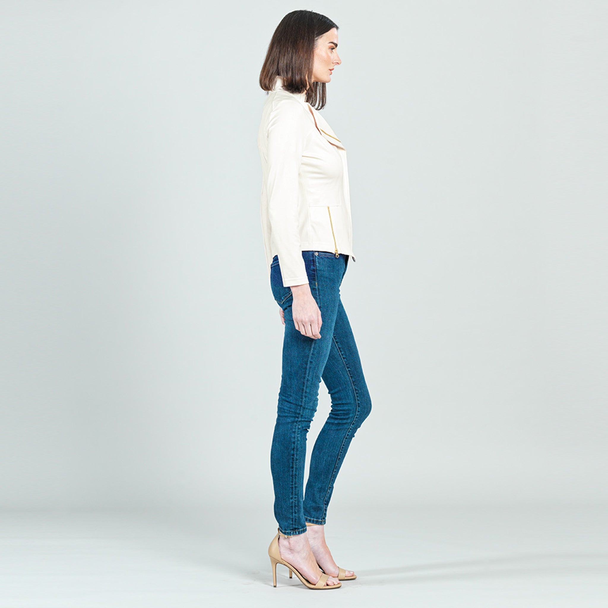 Liquid Leather™ Signature Jacket - Ivory – Clara Sunwoo