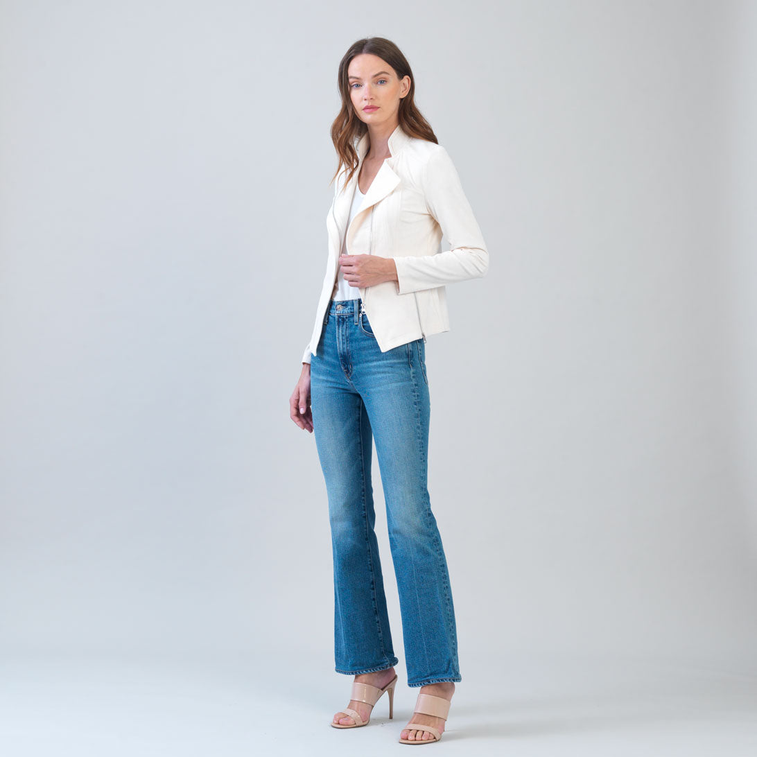 Soft Suede - Signature Jacket - Cream – Clara Sunwoo