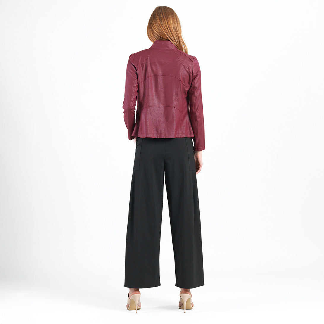 Liquid Leather™ Signature Jacket - Merlot – Clara Sunwoo
