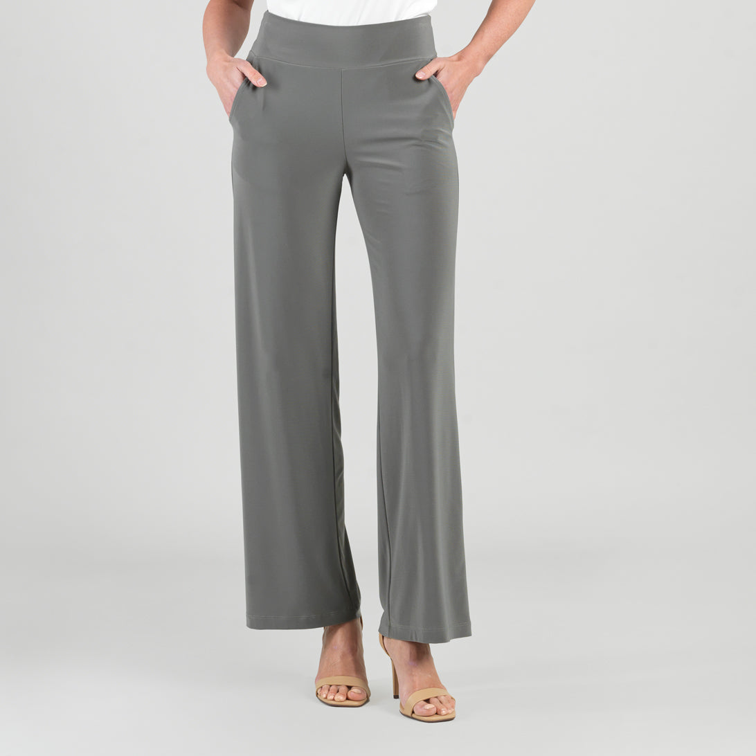 Signature Wide Leg Pocket Pant - Olive – Clara Sunwoo