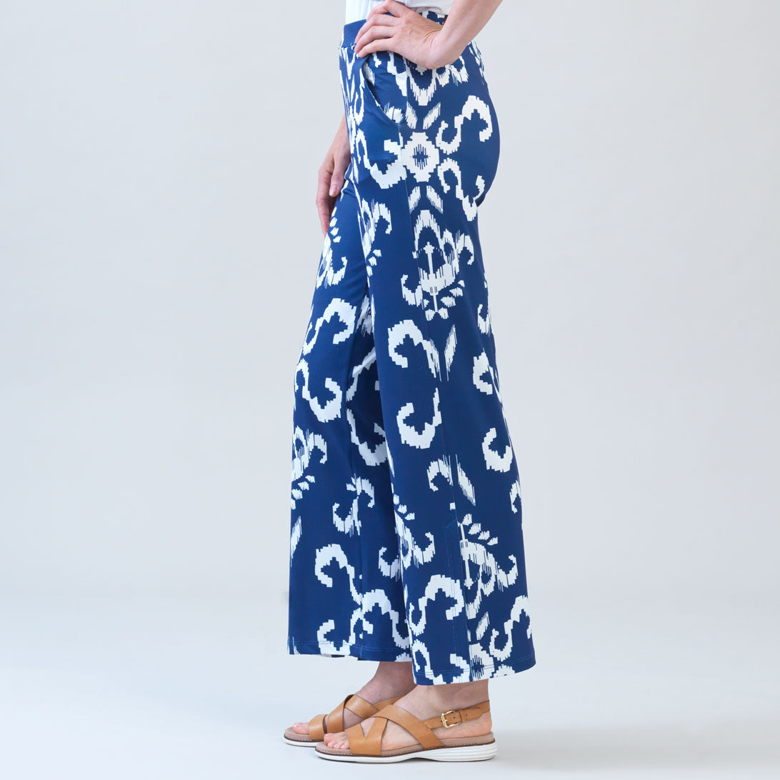Butter Knit - Side Slit Ankle Pocket Pant - Tile Motif - Limited Sizes ...