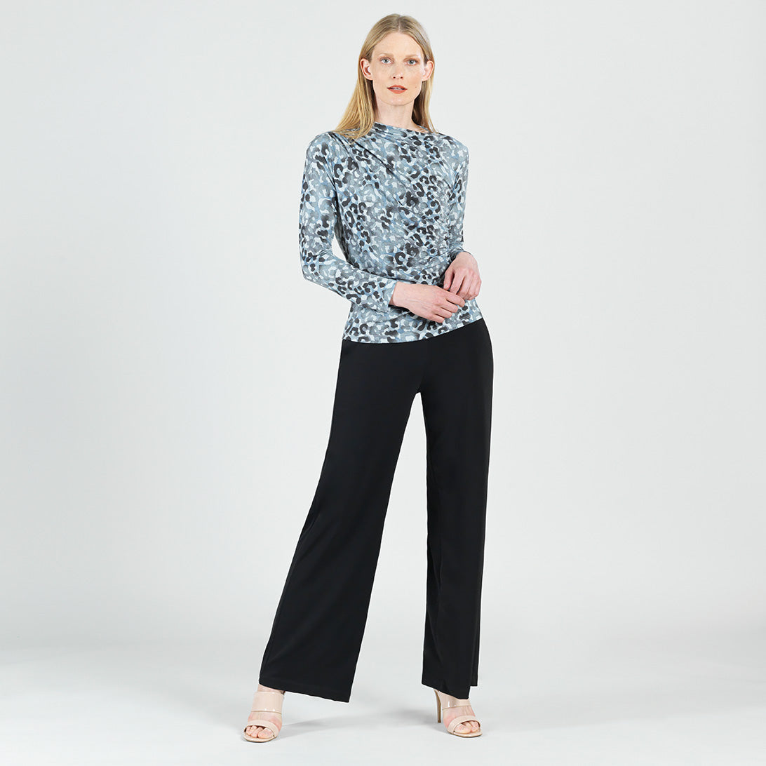 Pleat Knit - Ruched Drape Top - Leopard Print - Final Sale! – Clara Sunwoo